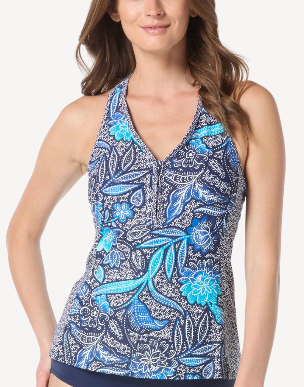 Samoan Floral Erinna Women's Tankini Top Beach House